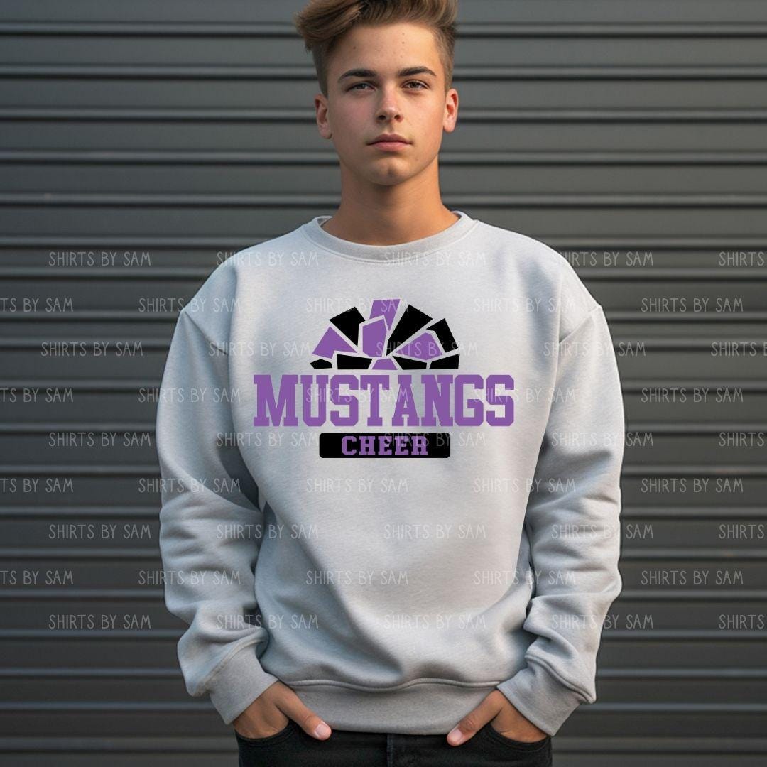 MUSTANGS Cheer Svg/png/jpeg/pdf Digital Download. Cheerleading Team ...