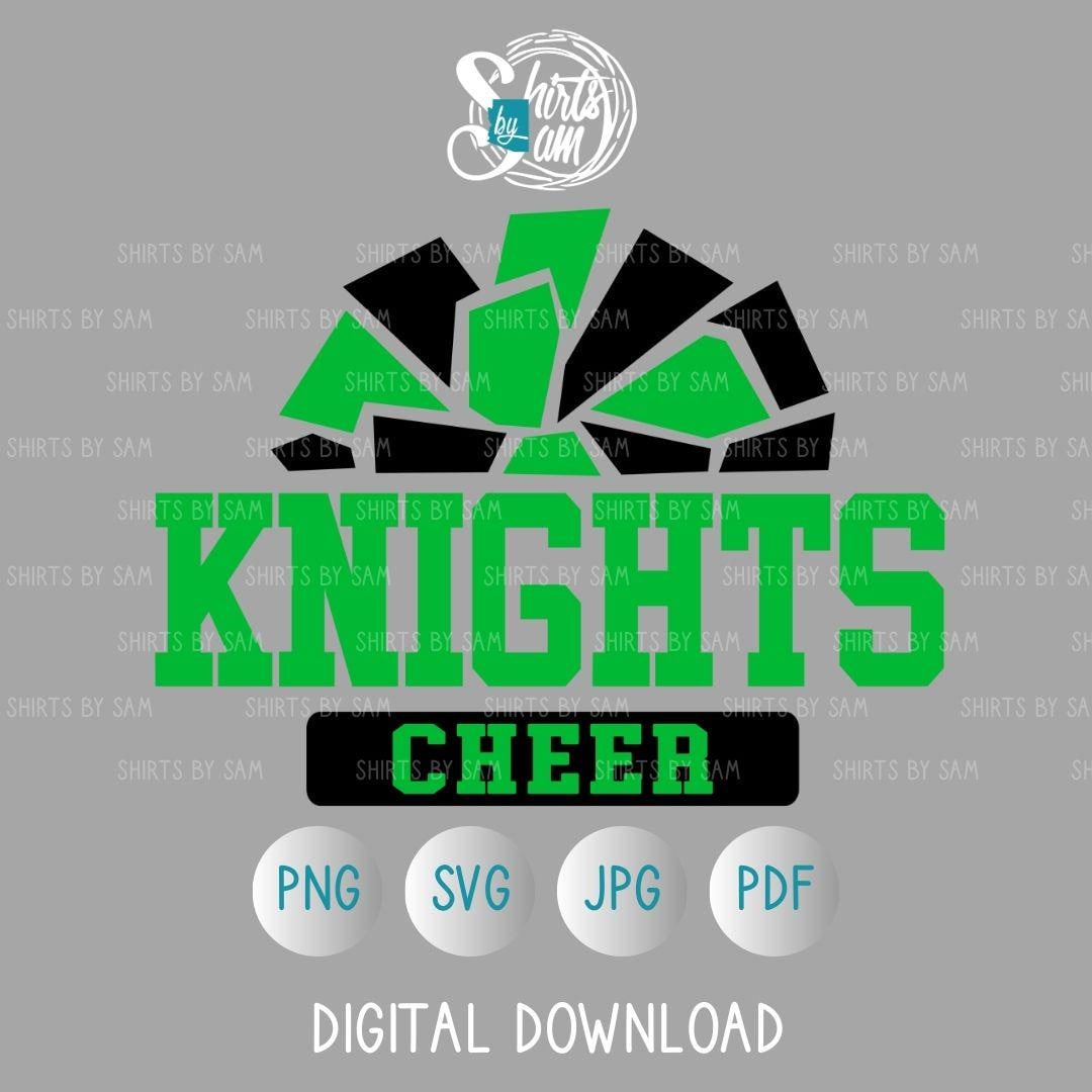 KNIGHTS Cheer Svg/png/jpeg/pdf Digital Download. Cheerleading Team ...