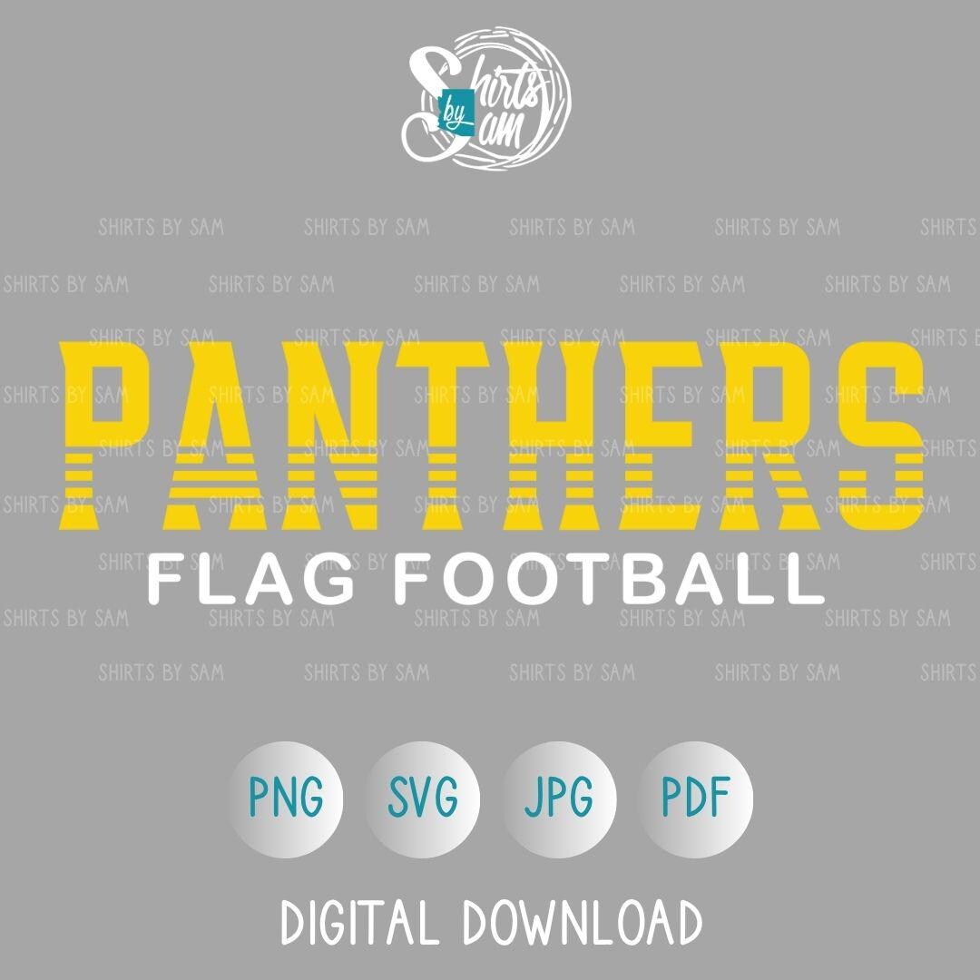PANTHERS Flag Football Svg/png/jpeg/pdf Digital Download. Flag Football ...