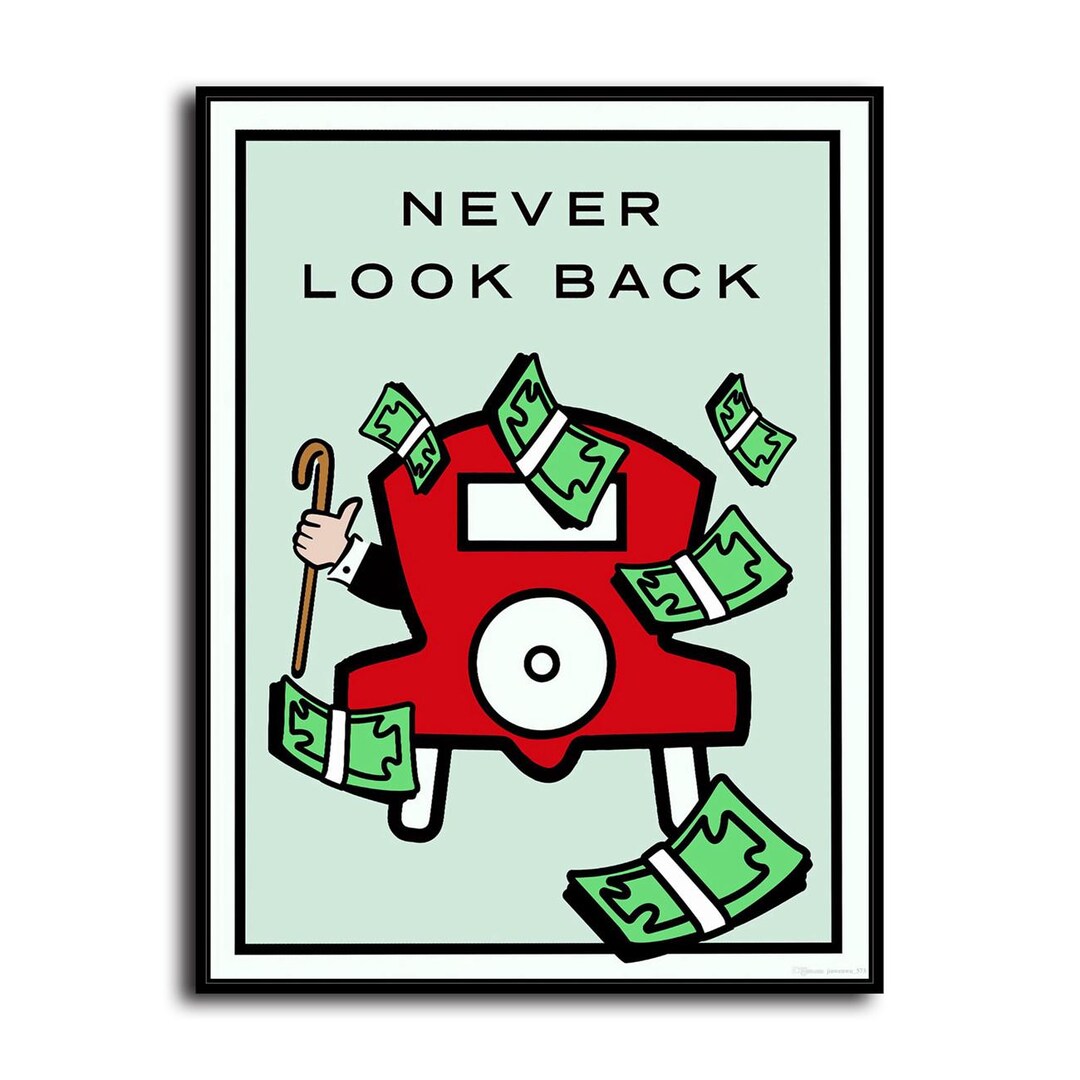 Alec Monopoly never Look Back HD Canvas Print Home Decor Paintings Wall ...