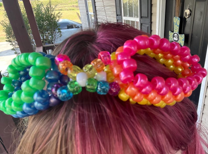 Rainbow Kandi Goggles - Etsy