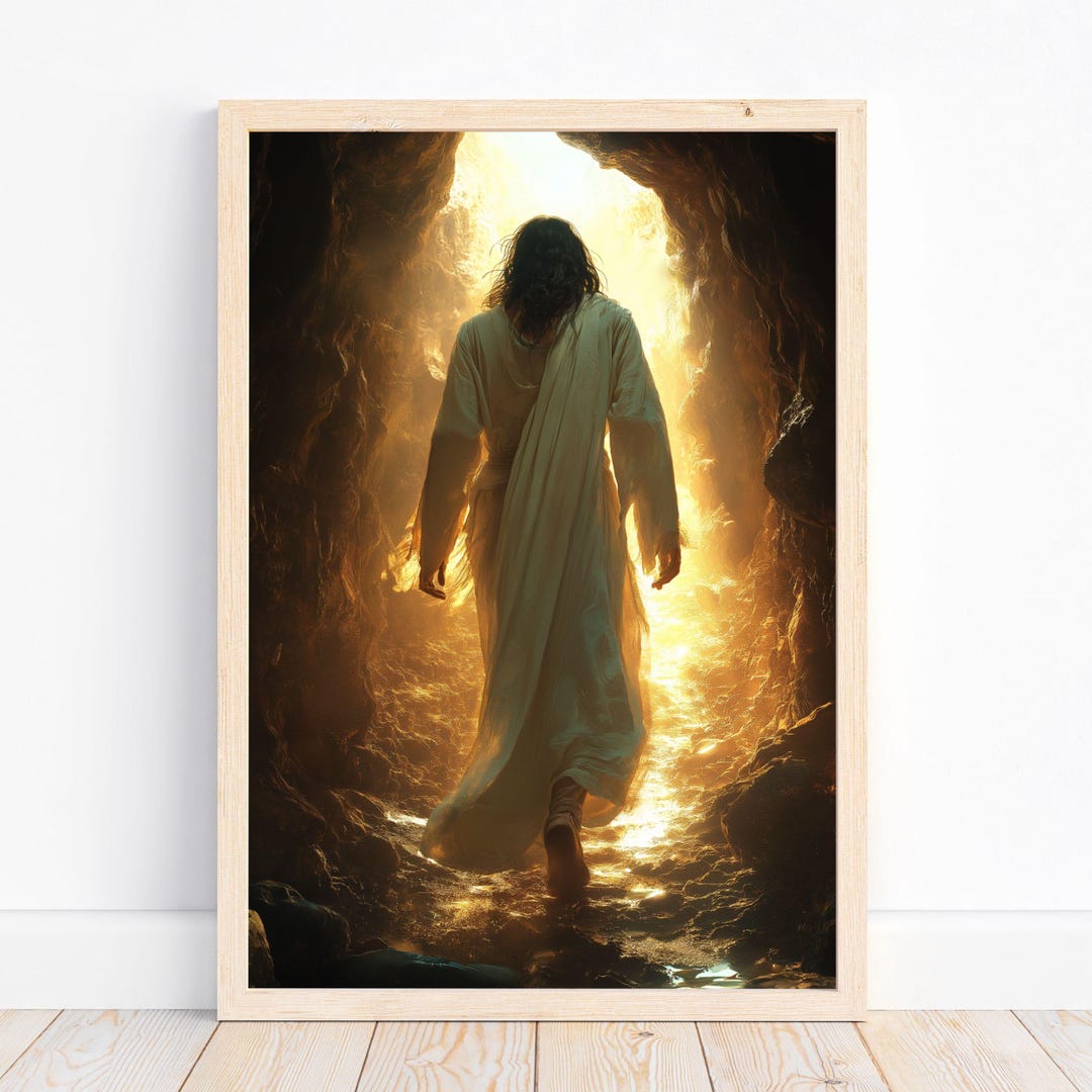 He is Risen Wall Art Printable, Easter Scripture Art Jesus Resurrection ...