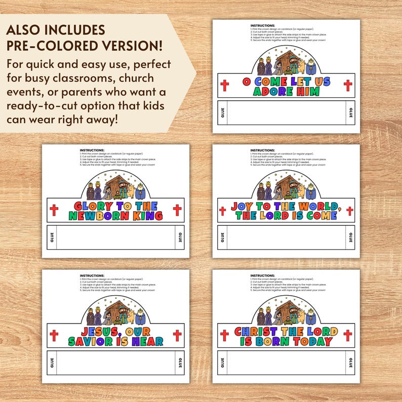 Christmas Sunday School Craft for Kids Printable Bible Craft for Kids ...