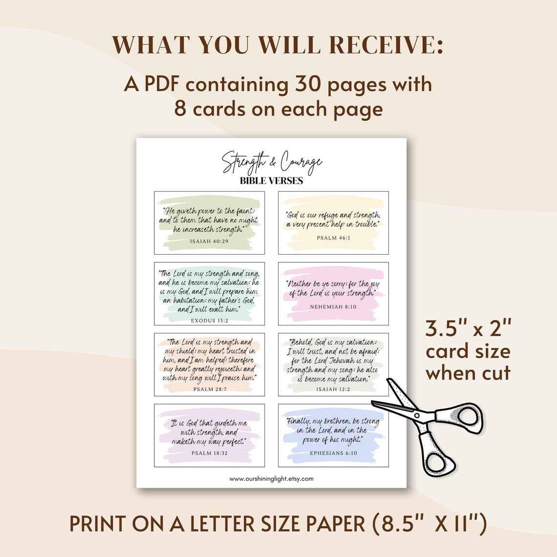 KJV Printable Bible Verse Cards Printable Scripture Cards, Christian ...