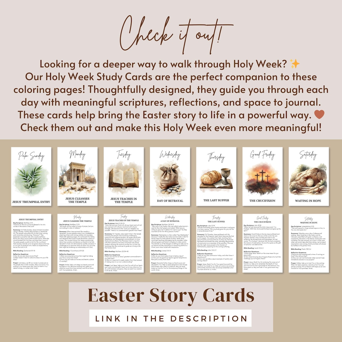 Printable Holy Week Activities for Kids, Holy Week Coloring Pages ...