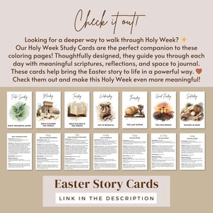 Easter Story Coloring Sheets Printable Holy Week Activities for Kids ...