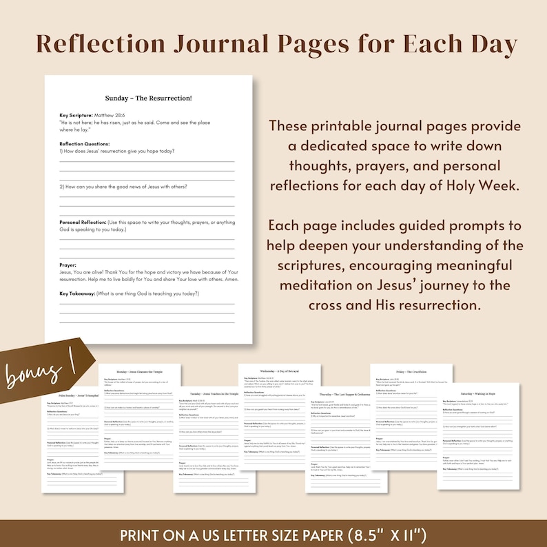 Holy Week Study Cards Printable Easter Story Cards, Easter Advent ...