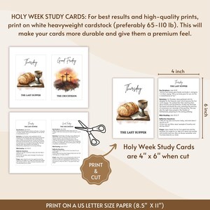 Easter Story Cards Printable Holy Week for Kids Easter Week Activities ...