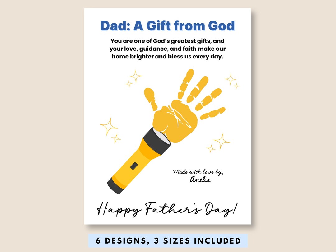 Father's Day Sunday School Craft Preschool Father's Day Craft Christian ...