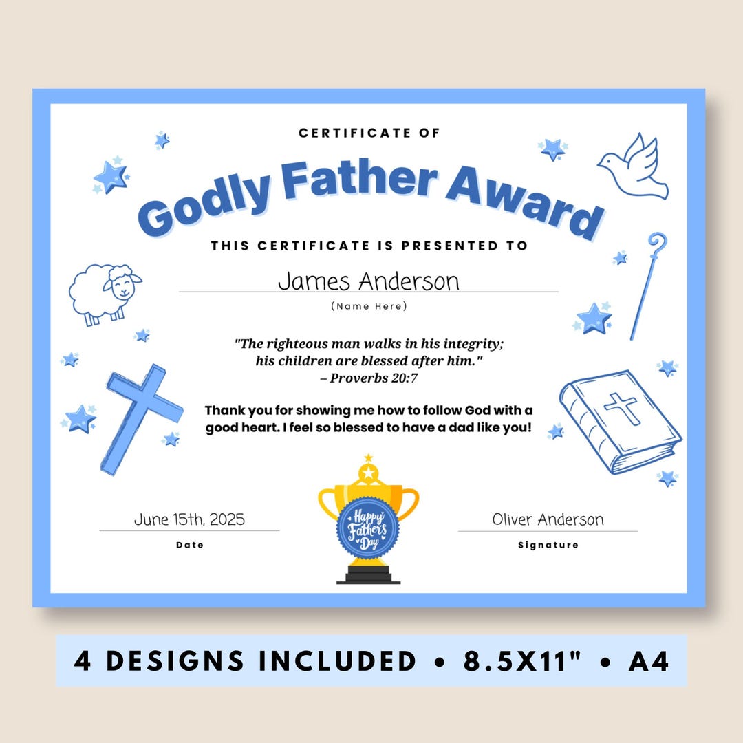 Christian Father's Day Bible Craft for Kids Sunday School Craft ...