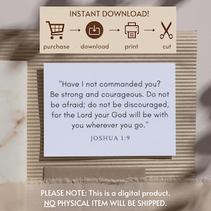 Scripture Cards Printable Bible Verse Cards Printable, Christian ...