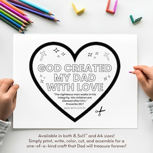 Father's Day Bible Craft Sunday School Fathers Day Craft Church ...