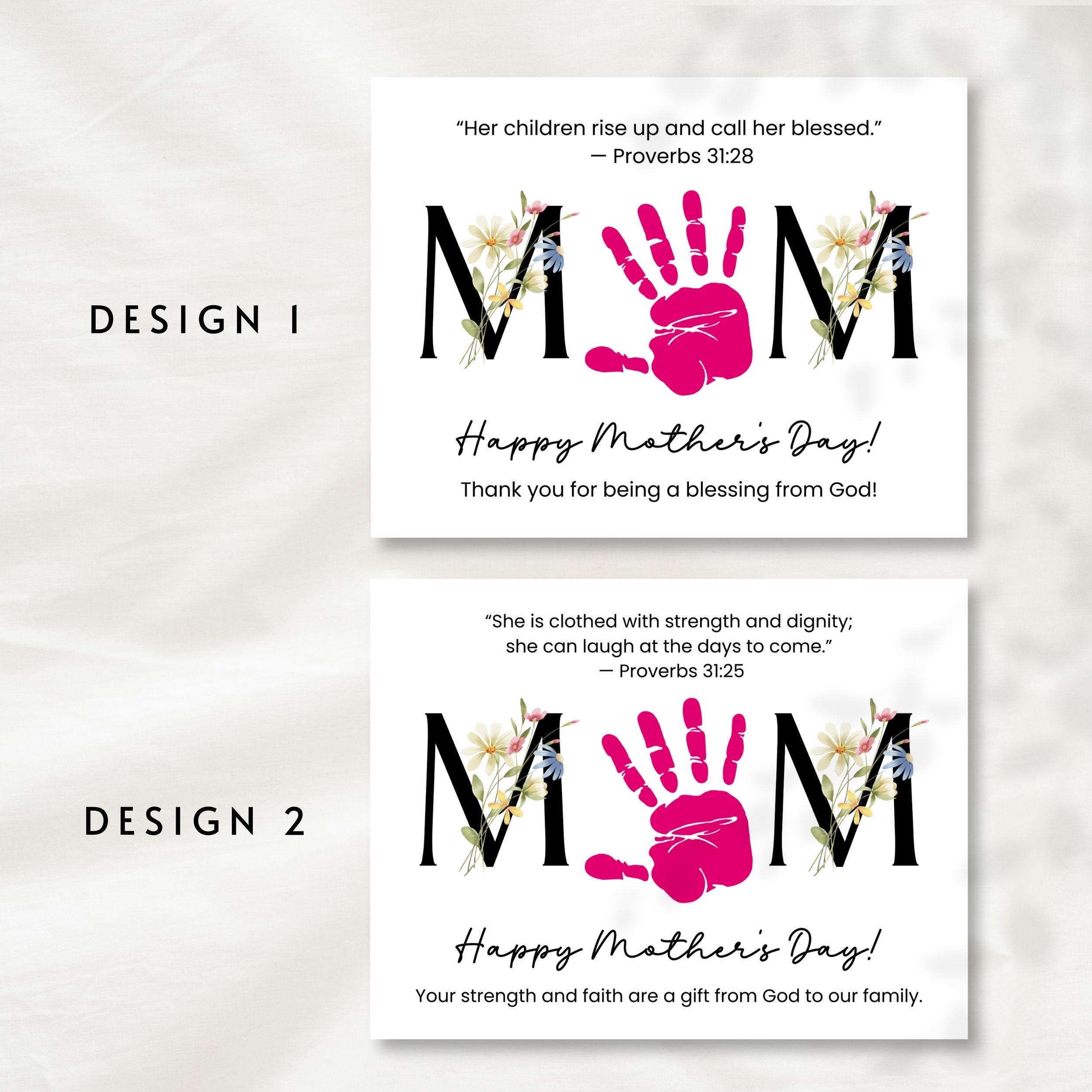 Mother's Day Bible Craft for Kids, Mom Handprint Craft for Preschool ...
