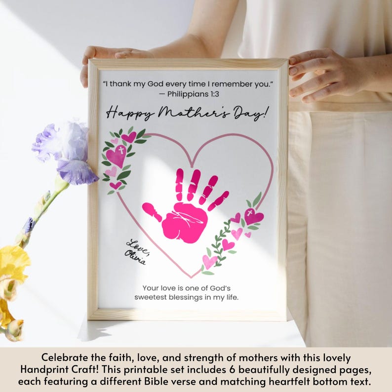 Mother's Day Sunday School Craft Toddler Mothers Day Christian ...