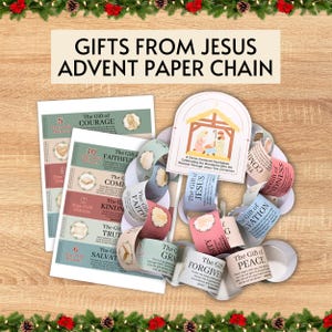Gifts From Jesus Advent Paper Chain, Christmas Sunday School Crafts for ...