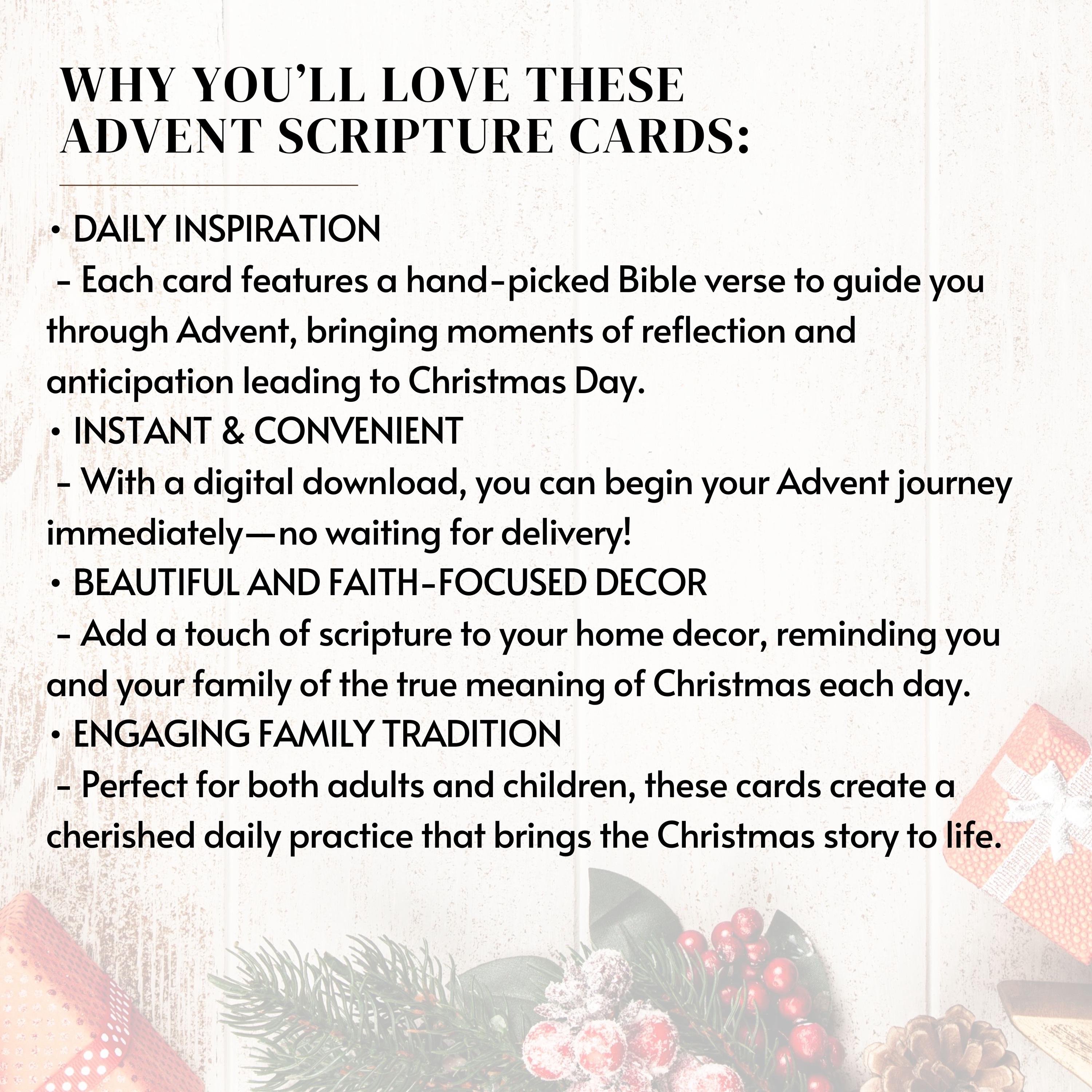 Printable Advent Calendar With Scriptures, Religious Advent Prayer ...