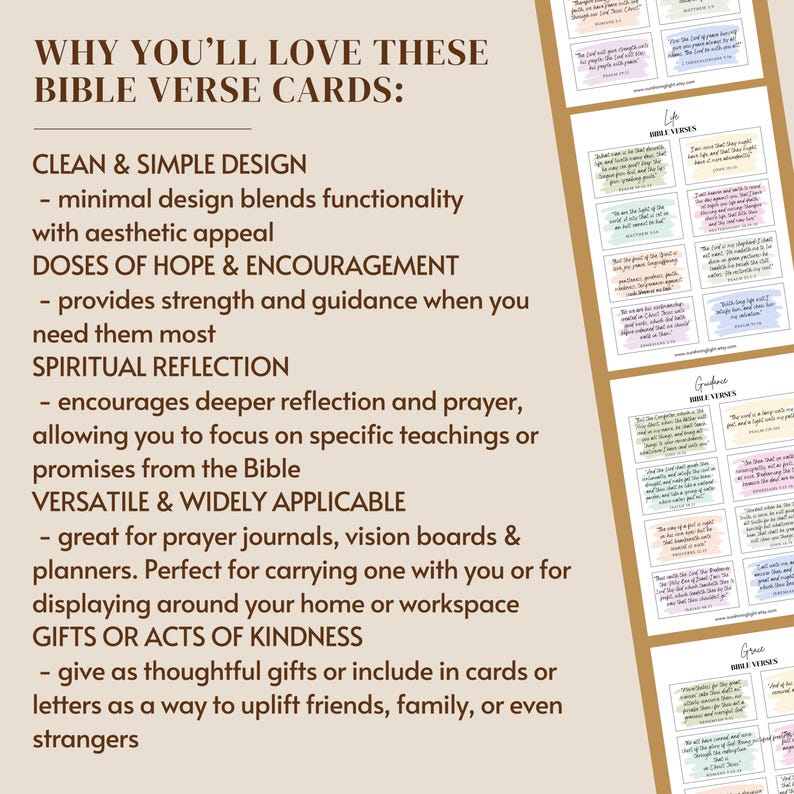 KJV Printable Bible Verse Cards Printable Scripture Cards, Christian ...