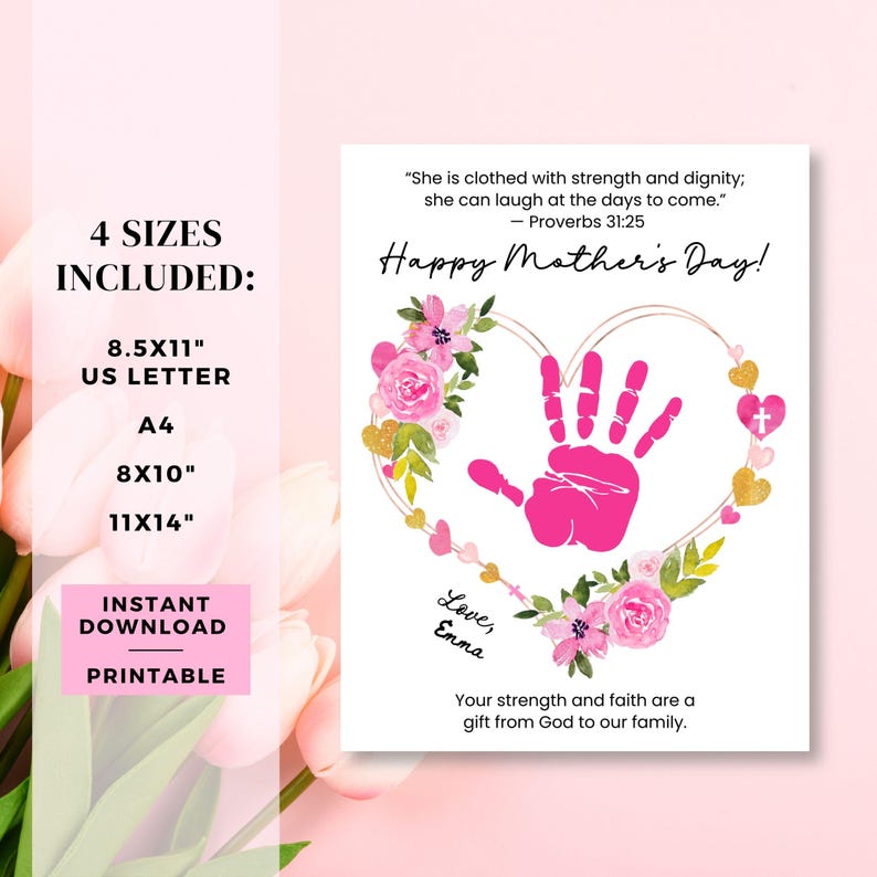 Mother's Day Sunday School Craft Toddler Mothers Day Christian ...