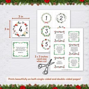 Printable Advent Calendar With Scriptures, Religious Advent Prayer ...