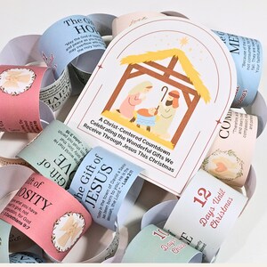 Gifts From Jesus Advent Paper Chain, Christmas Sunday School Crafts for ...