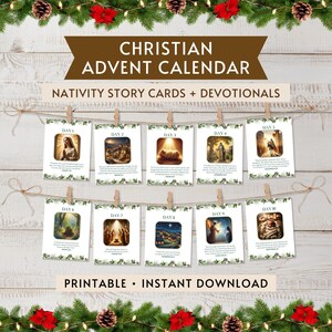 Printable Christian Advent Calendar Printable Advent Scripture Cards ...