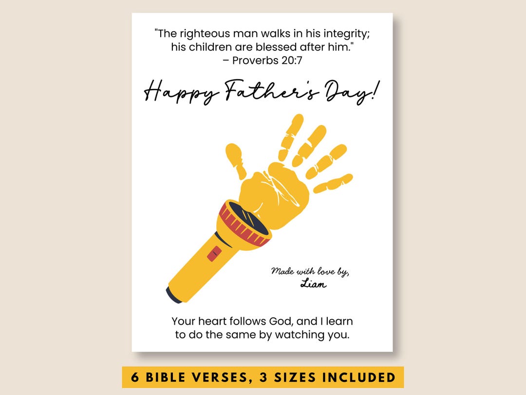 Father's Day Sunday School Craft Preschool Father's Day Craft Christian ...