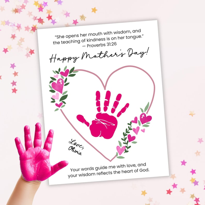 Mother's Day Sunday School Craft Toddler Mothers Day Christian ...