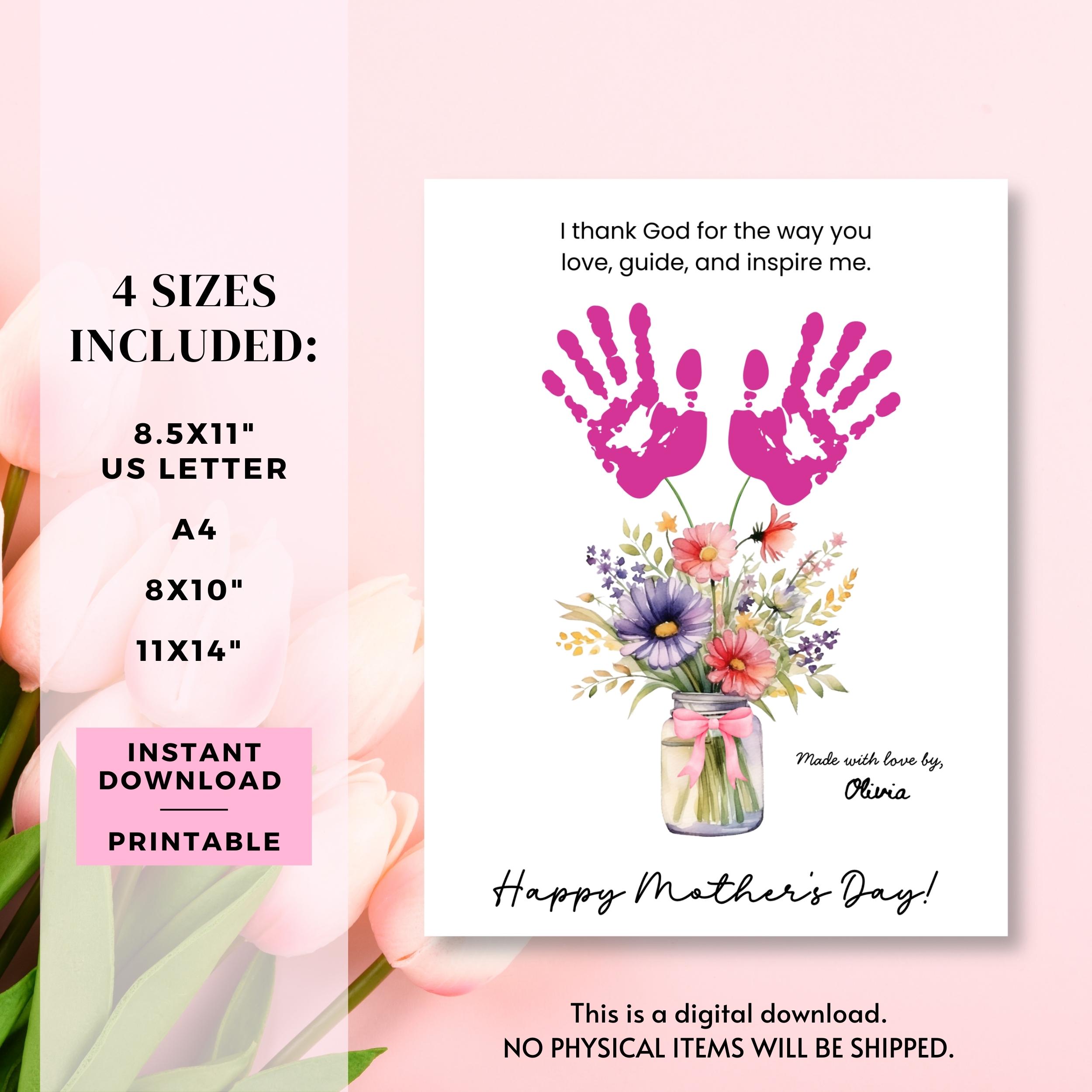 Christian Mother's Day Sunday School Craft Toddler Young Kid, Printable ...