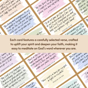 Scripture Cards Printable Bible Verse Cards Printable, Christian ...