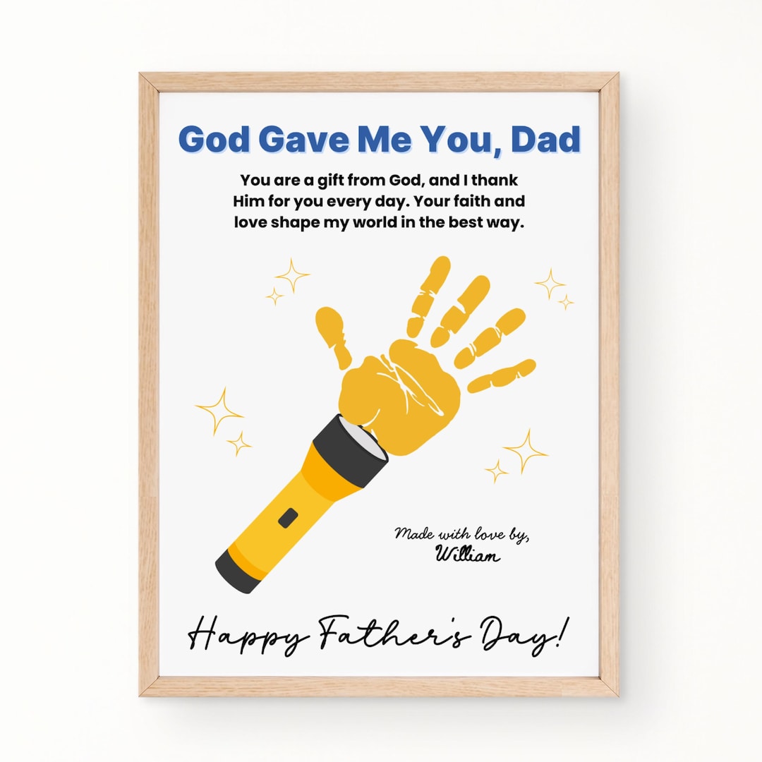 Father's Day Sunday School Craft Preschool Father's Day Craft Christian ...