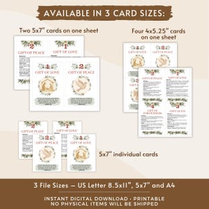 25 Gifts From Jesus Christ, Christmas Advent Scripture Cards Printable ...