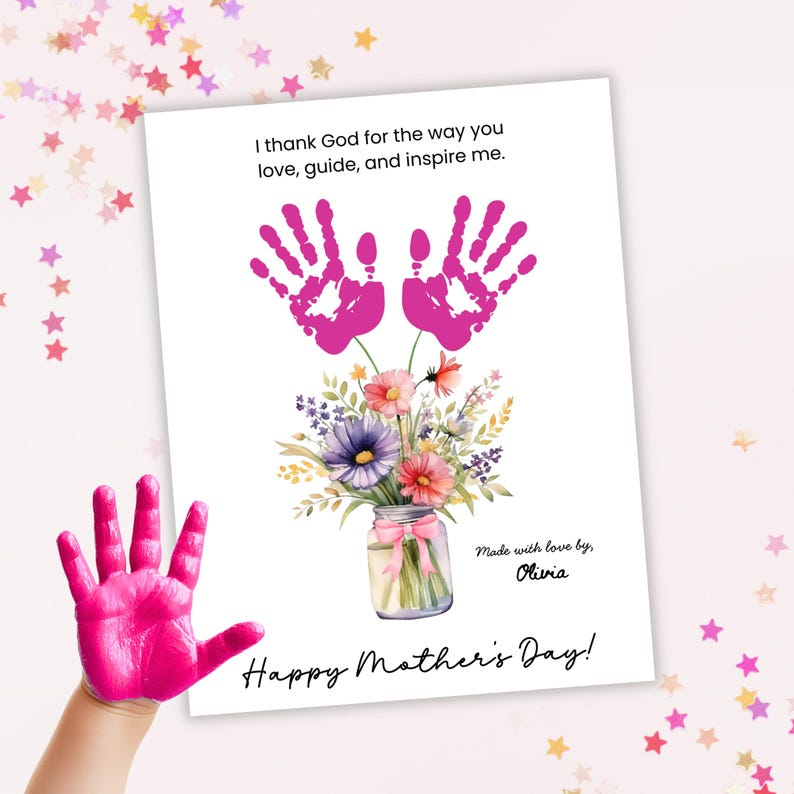 Christian Mother's Day Sunday School Craft Toddler Young Kid, Printable ...