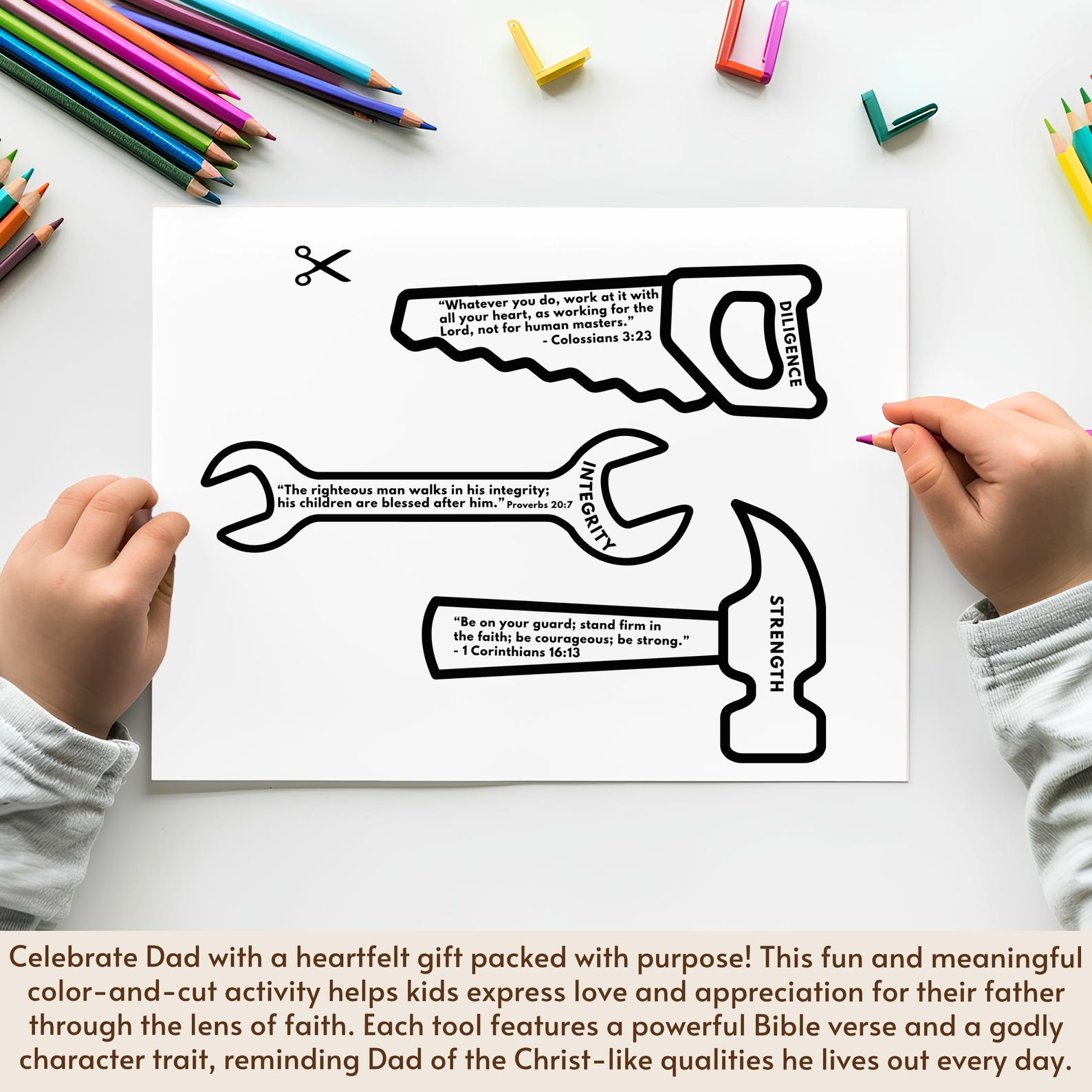 Father's Day Bible Craft Sunday School Fathers Day Craft Church ...