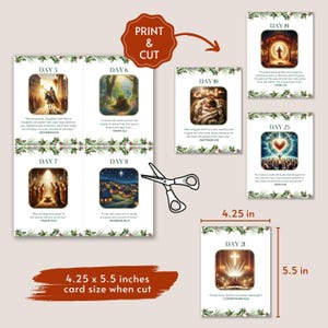 Printable Advent Scripture Cards, Christian Advent Calendar Kids ...