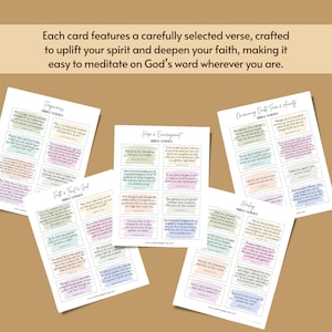 Printable Scripture Cards, Printable Bible Verse Cards, Mini Scripture ...