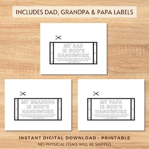 Father's Day Bible Craft Sunday School Fathers Day Crafts for Preschool ...