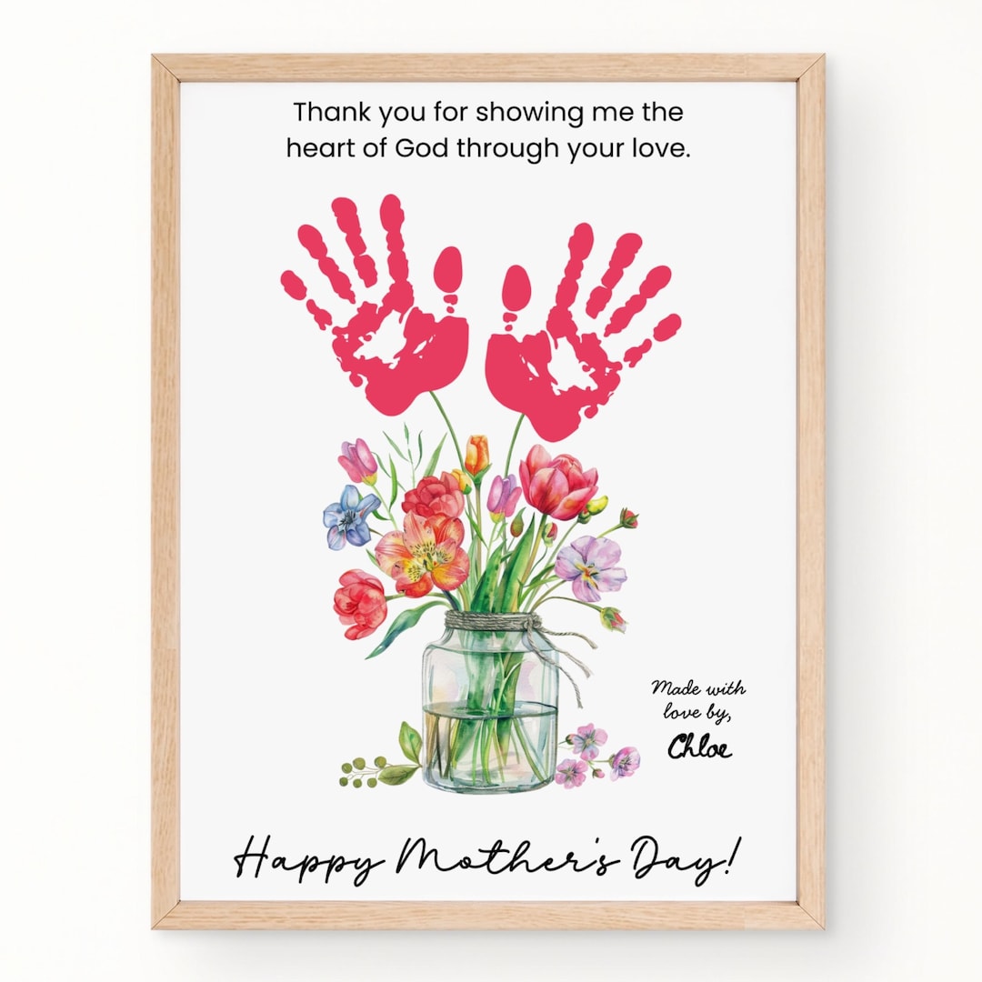Religious Mother's Day Sunday School Craft Toddler, Printable Mothers ...
