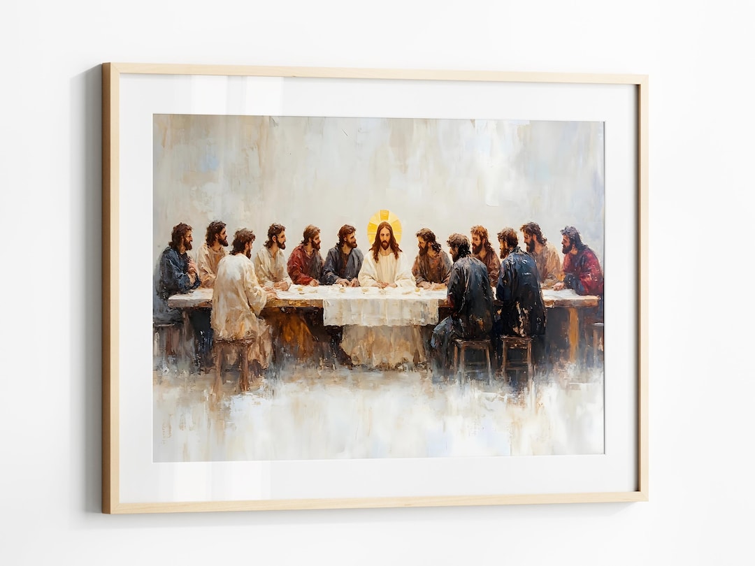 The Last Supper Wall Art, Last Supper Poster, Christian Wall Art Last ...