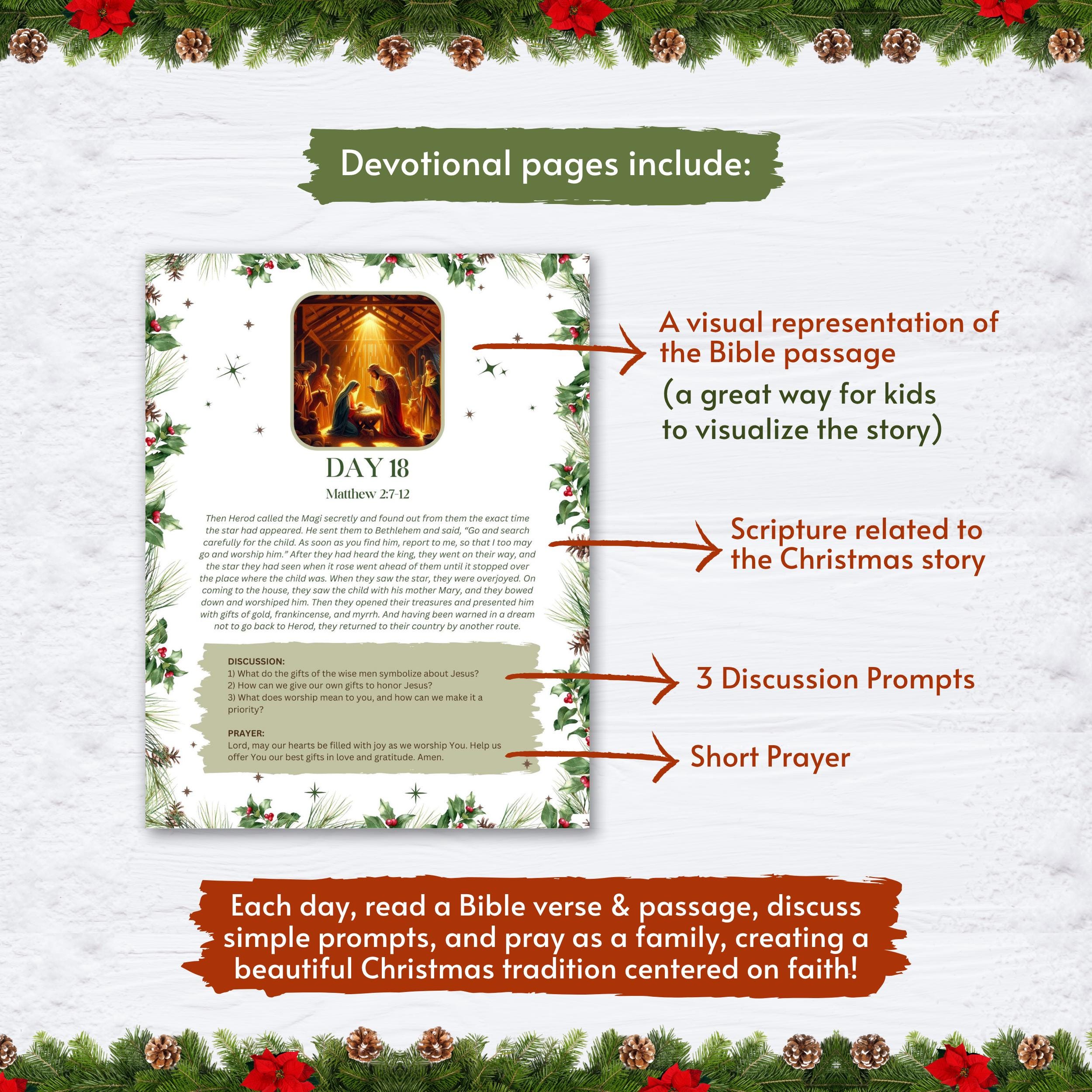 Printable Advent Scripture Cards, Christian Advent Calendar Kids ...