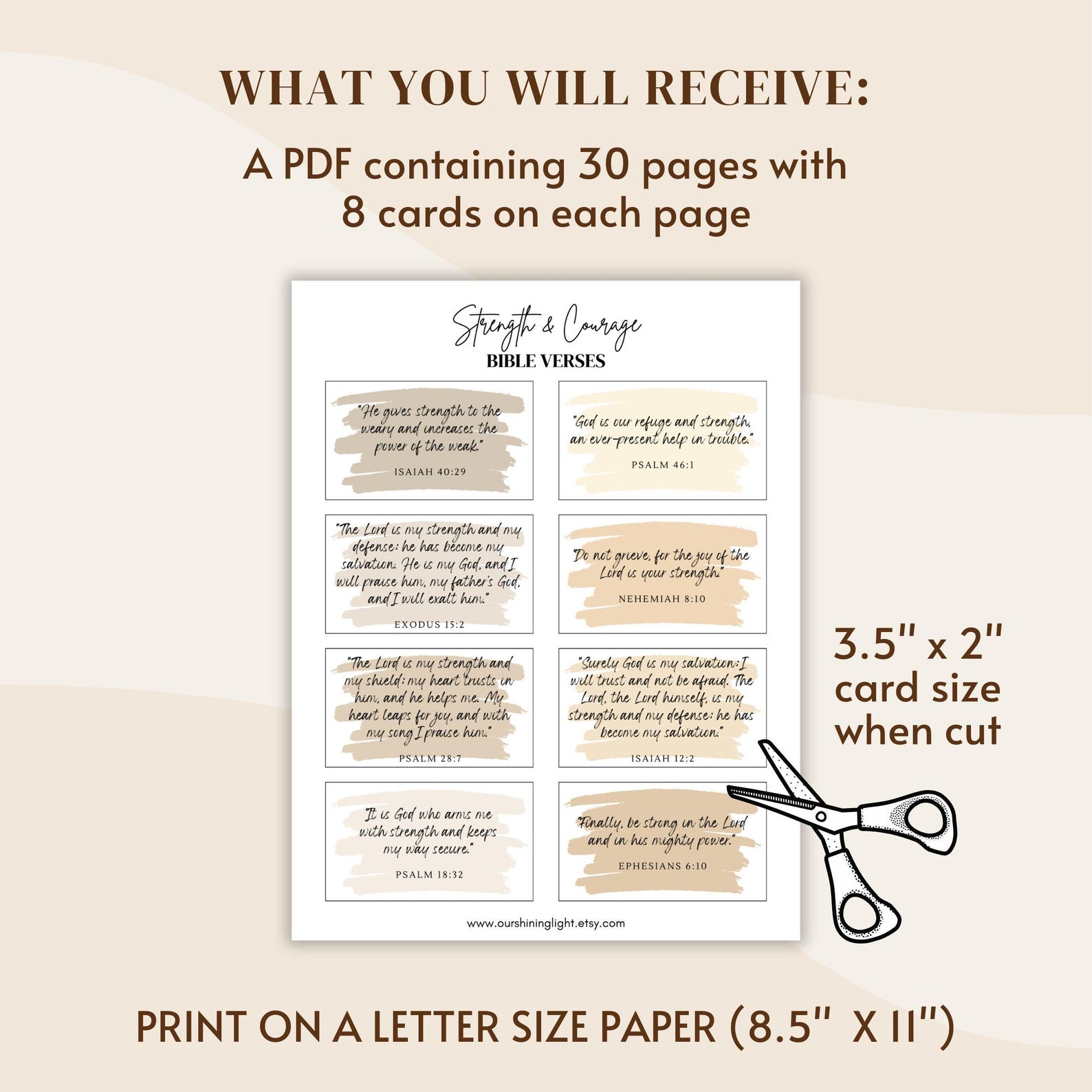 Bible Verse Cards Printable Scripture Cards Printable, Mini Scripture ...