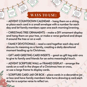 Printable Advent Calendar With Scriptures, Religious Advent Prayer ...