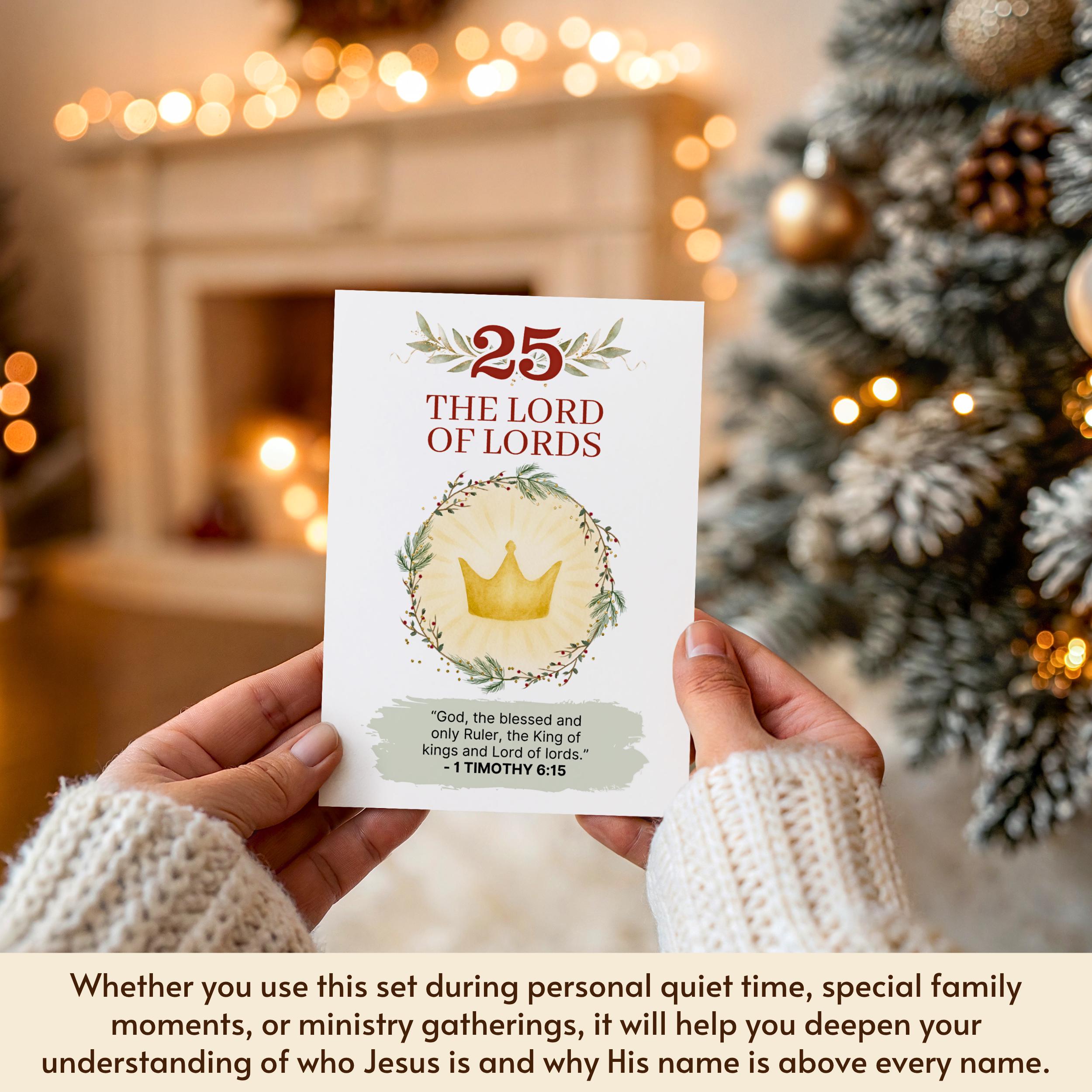 Christmas Advent Scripture Cards Printable Scripture Advent Calendar ...