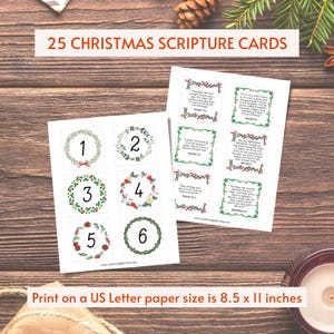 Printable Advent Calendar With Scriptures, Religious Advent Prayer ...