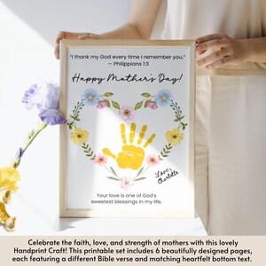 Mother's Day Bible Craft Kids Handprint Craft Mothers Day Sunday School ...