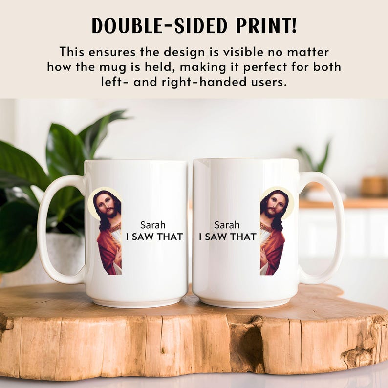Jesus I Saw That Mug, Funny Jesus Mug Personalized Funny Christian Mug ...