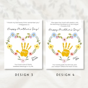 Mother's Day Bible Craft Kids Handprint Craft Mothers Day Sunday School ...