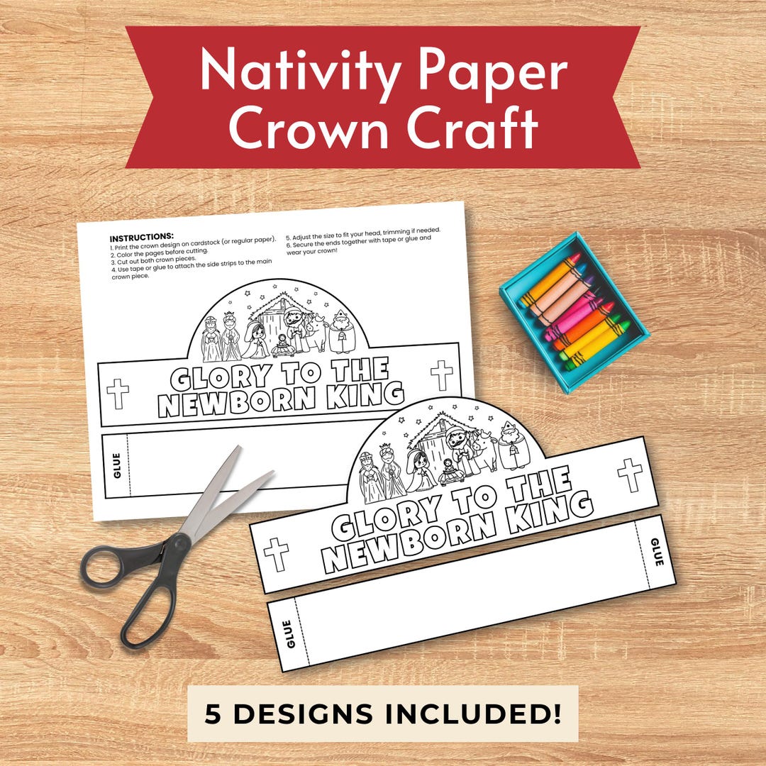 Christmas Sunday School Craft for Kids Printable Bible Craft for Kids ...