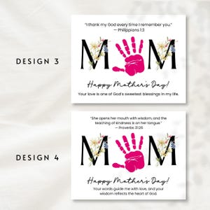 Mother's Day Bible Craft for Kids, Mom Handprint Craft for Preschool ...