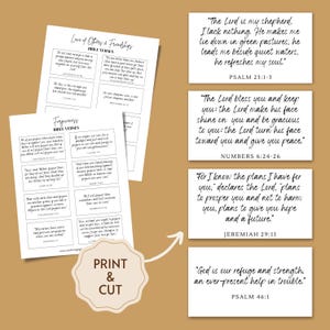 240 Printable Bible Verse Cards, Inspirational Scripture Cards Download ...
