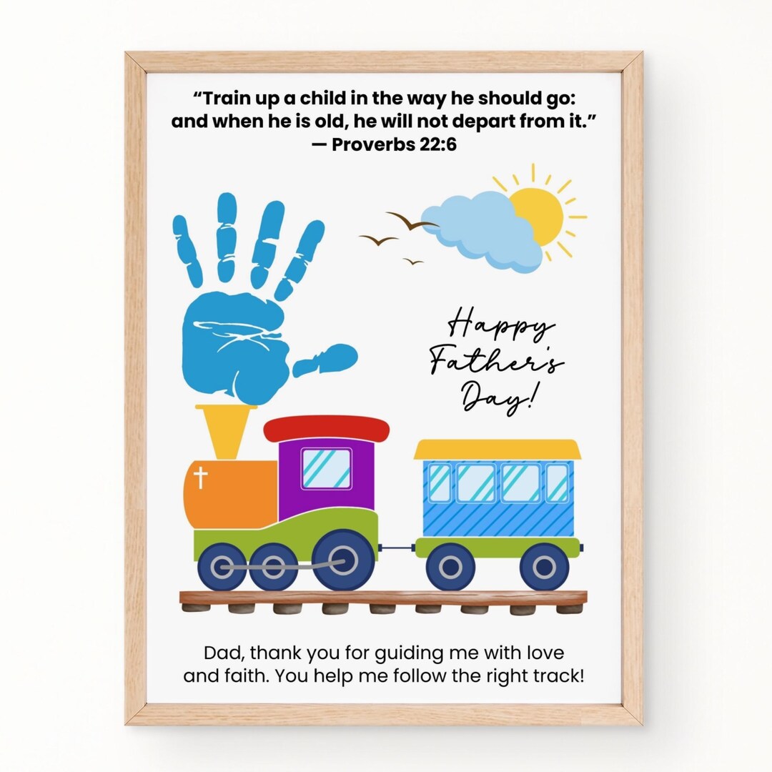 Father's Day Sunday School Craft Preschool Christian Handprint Crafts ...